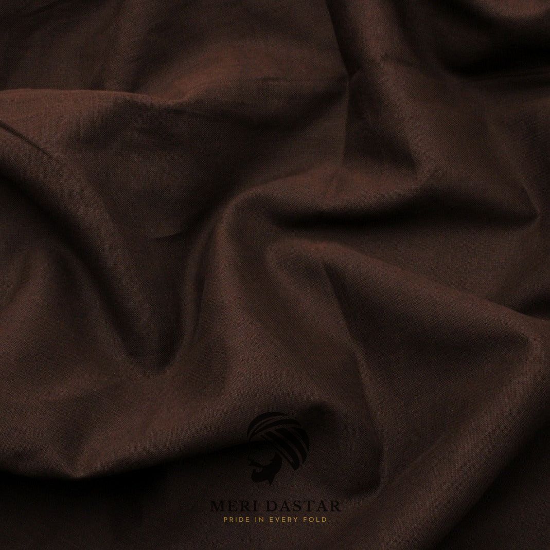 Mahogany Brown Turban Premium Full Voile | Meri Dastar